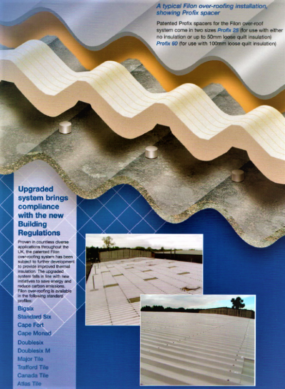 Filon Over Roofing System | Industrial Roofing Supplier | UK